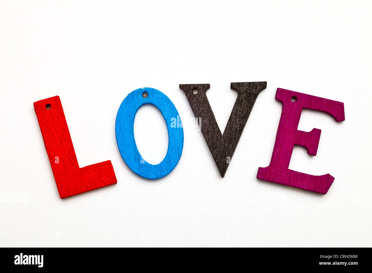 Wood word formed love hi-res stock photography and images - Alamy
