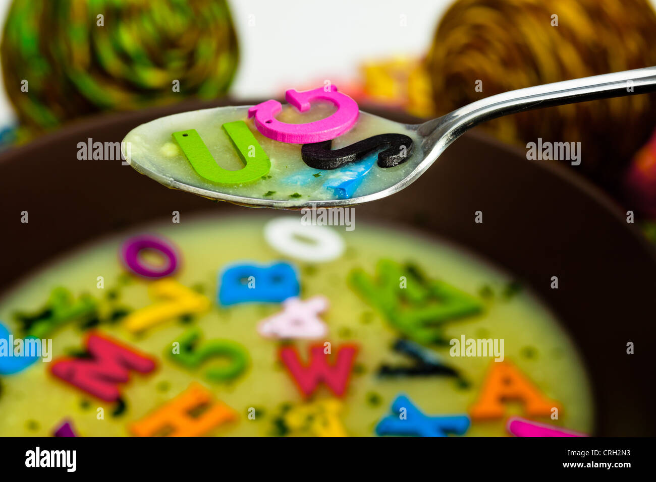 Dish letter hi-res stock photography and images - Alamy