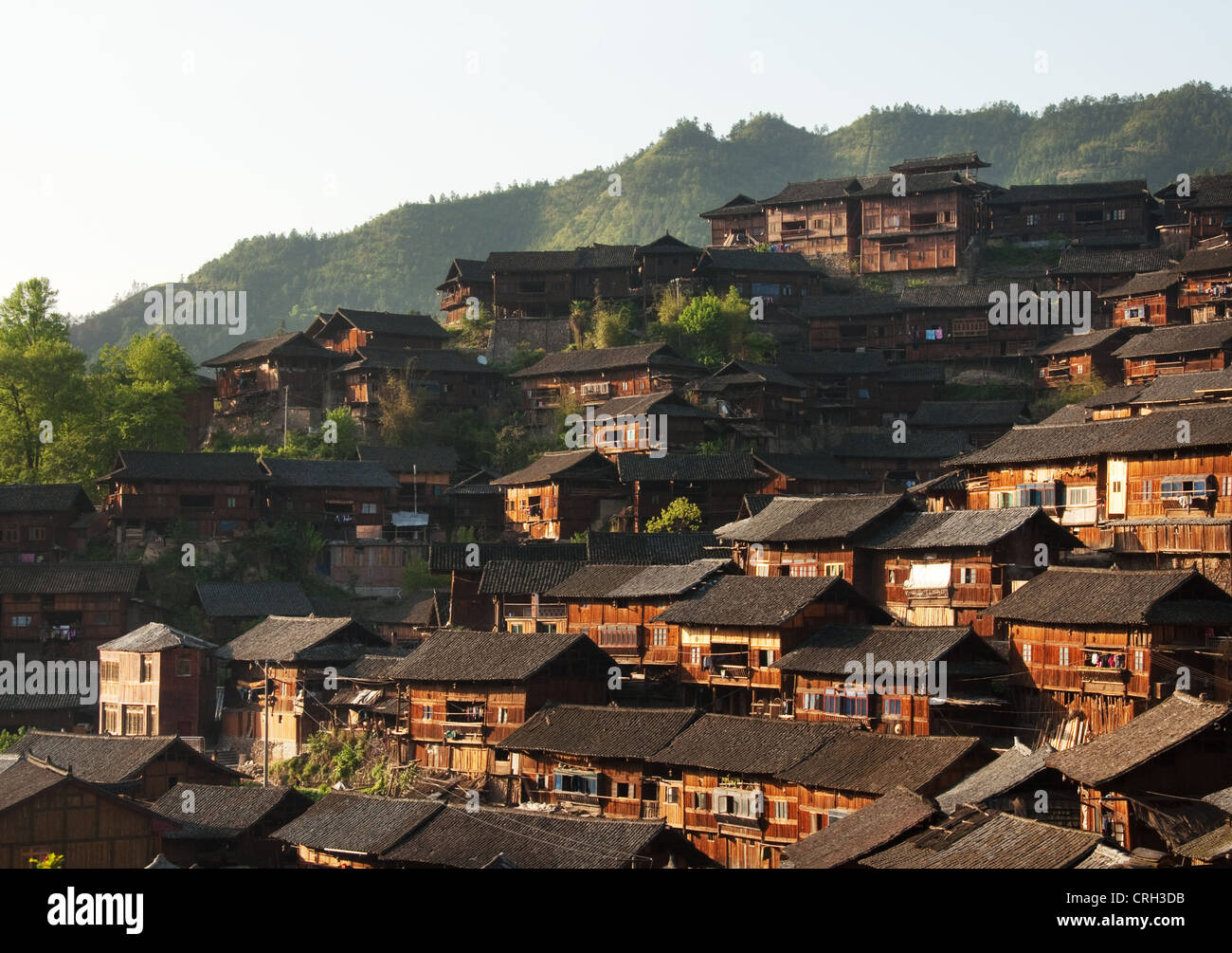 Xijiang miao biggest village leishan hi-res stock photography and ...