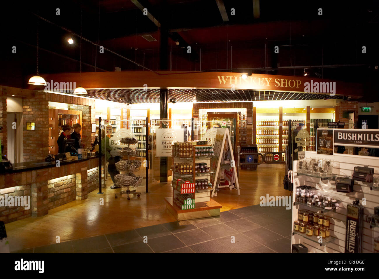 the whiskey shop at the old bushmills distillery county antrim northern ...