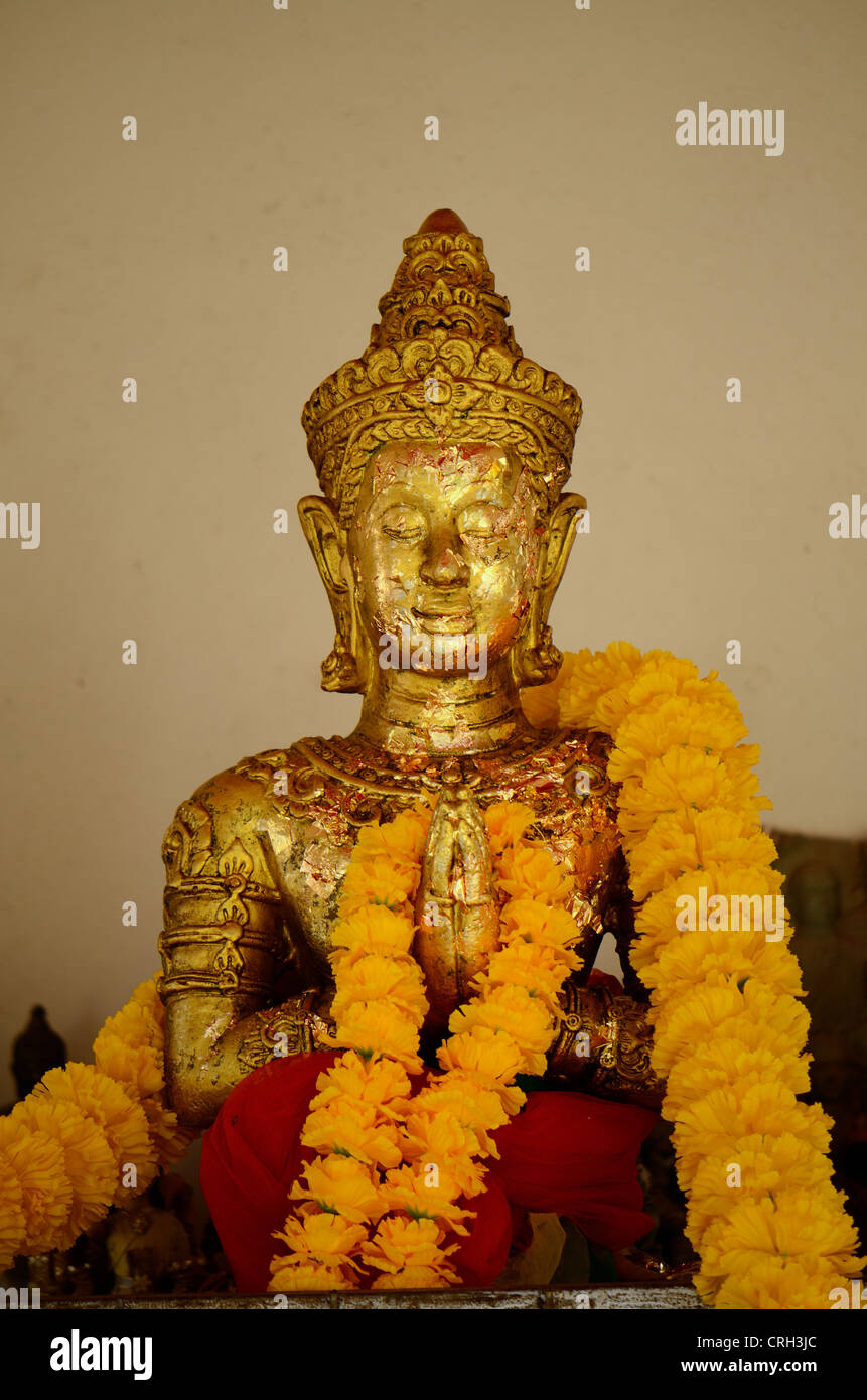 holy buddha statue in temple of thailand Stock Photo - Alamy