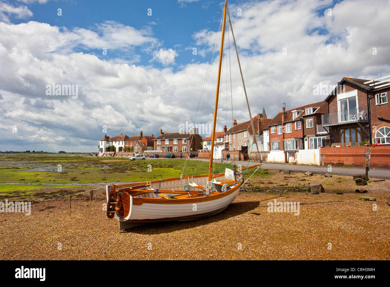 Wooden boat at low tide hi-res stock photography and images - Alamy