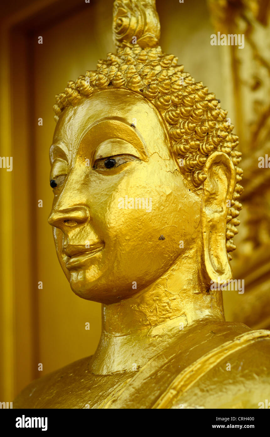 holy buddha statue in temple of thailand Stock Photo - Alamy