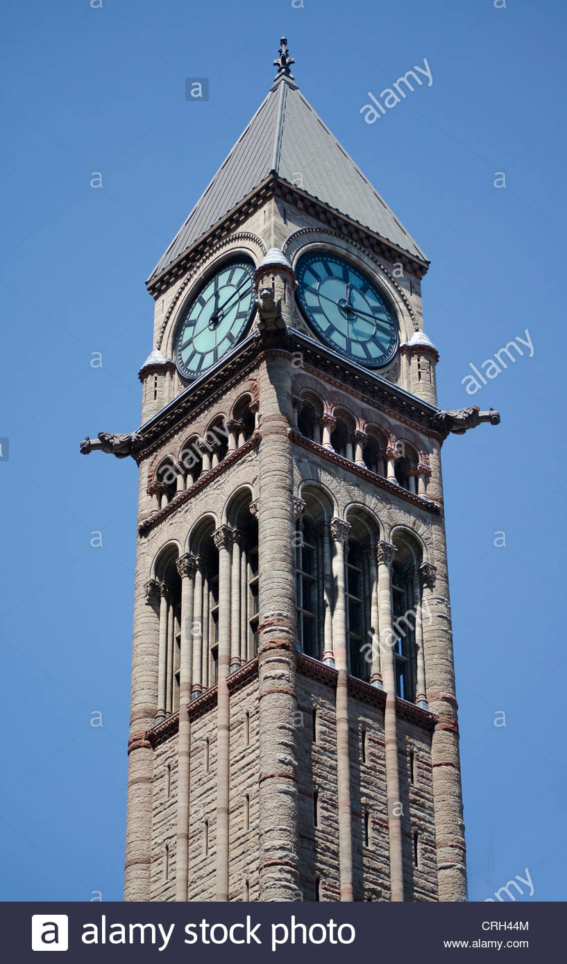 Old City Hall Clock Tower Toronto Stock Photos & Old City Hall Clock ...