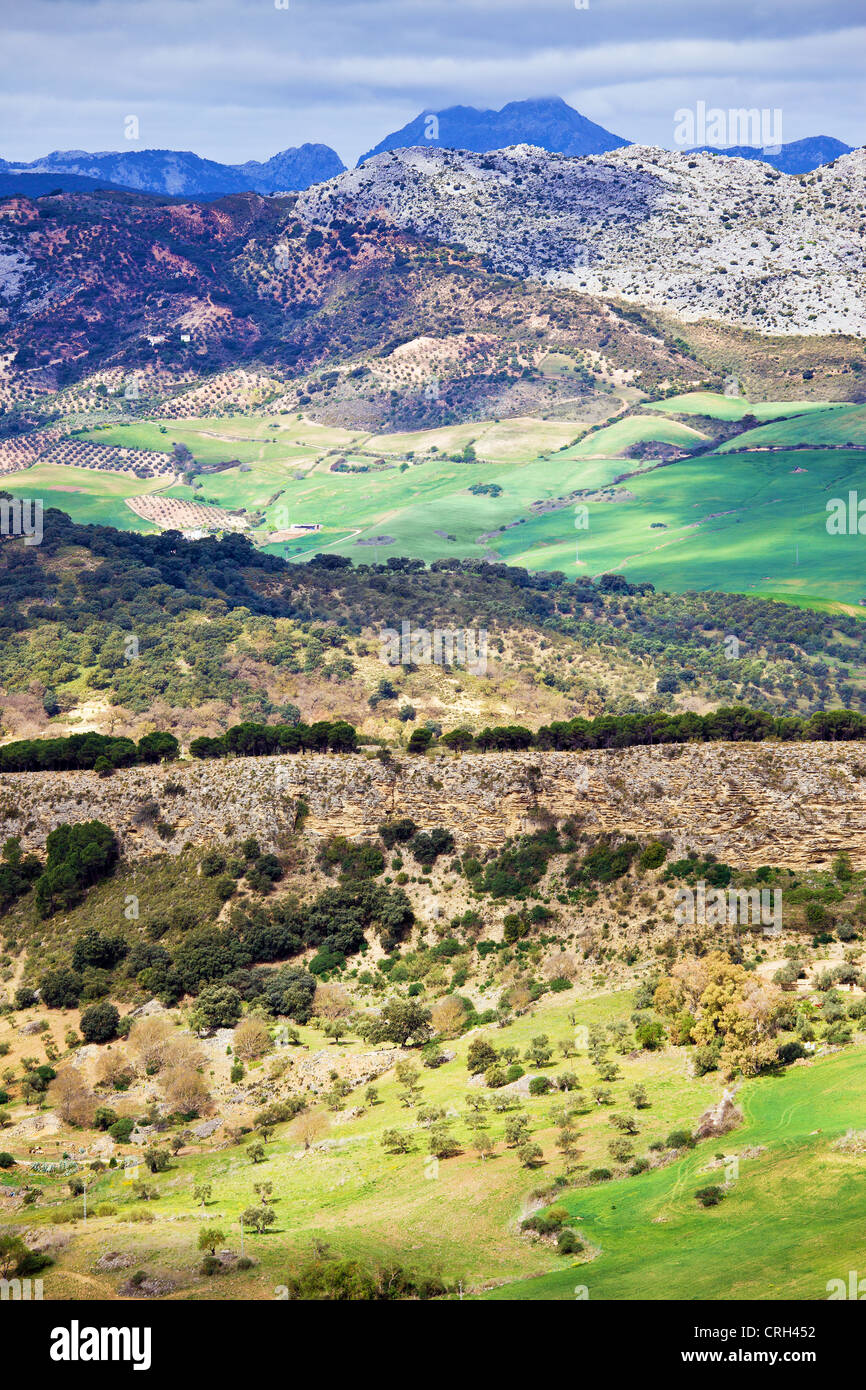 Andalucia countryside scenic landscape in southern Spain Stock Photo ...