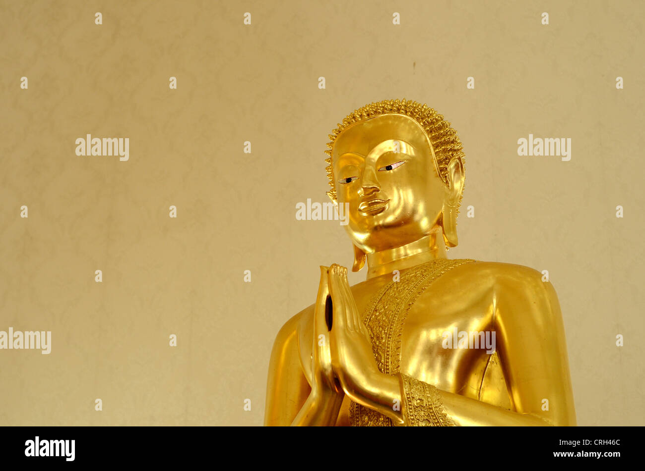 holy buddha statue in temple of thailand Stock Photo - Alamy