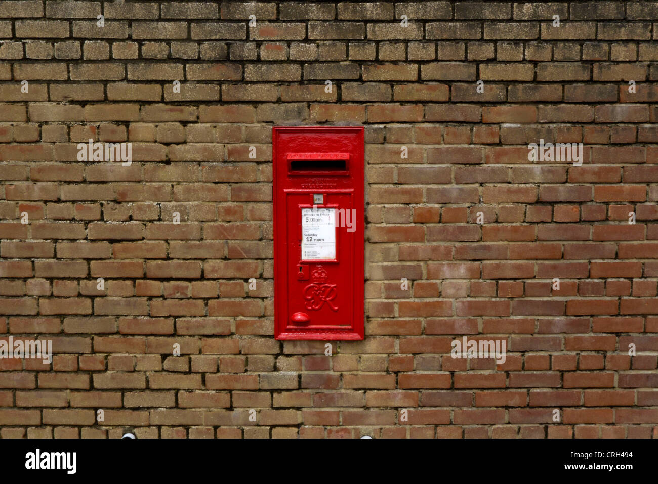 Wall-mounted letter-box in England Stock Photo - Alamy