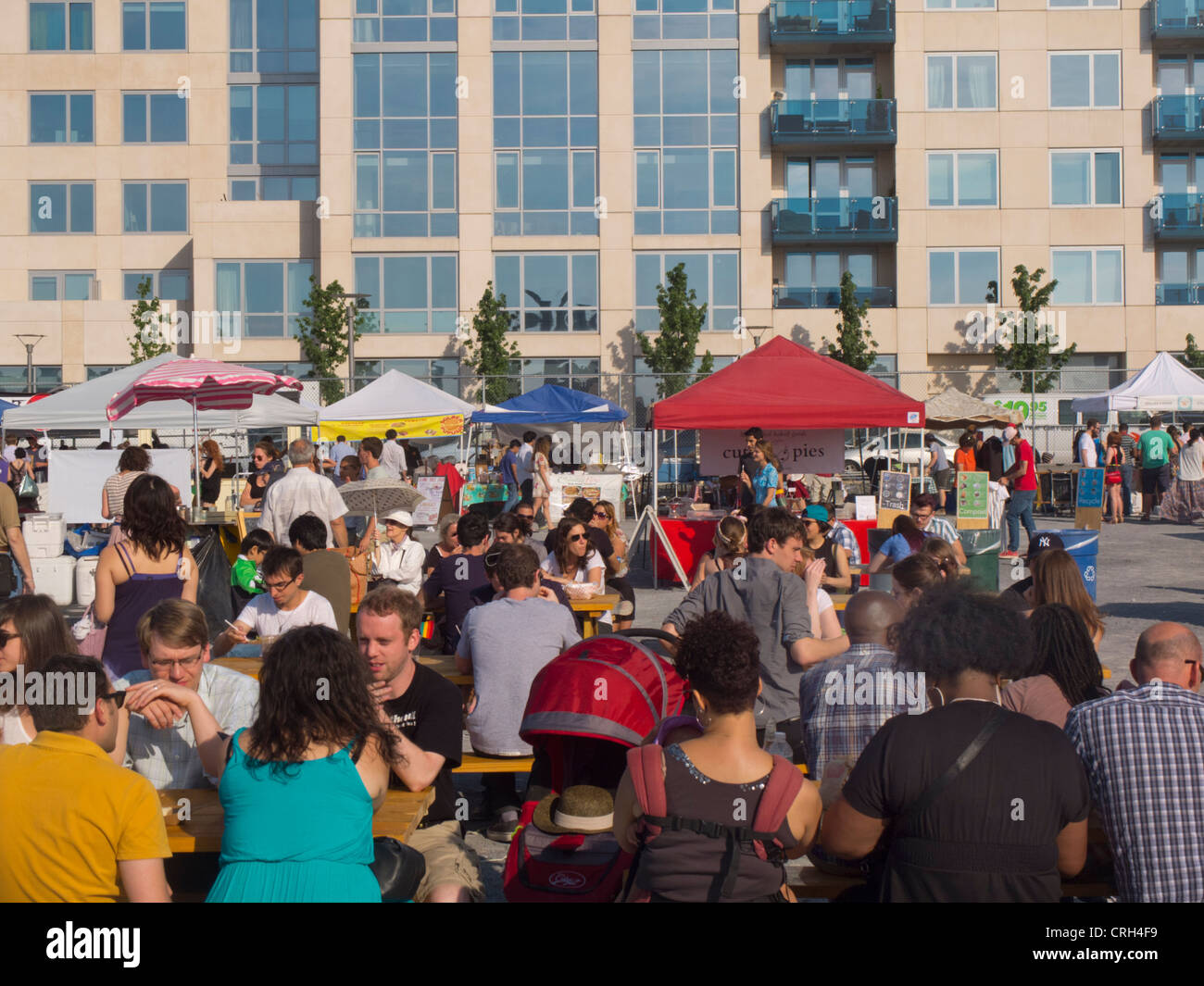 Brooklyn Flea market Williamsburg Smorgasburg NYC Stock Photo - Alamy