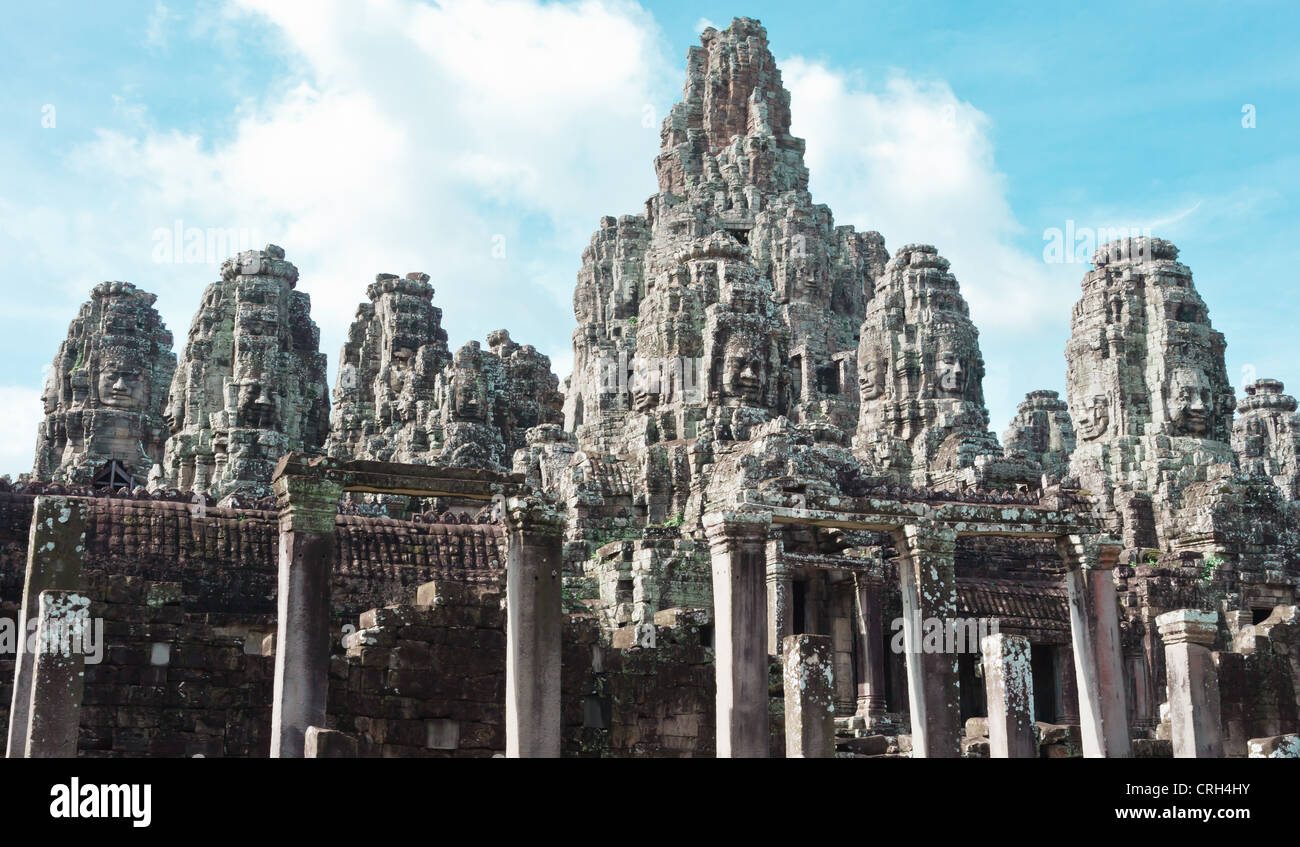 Bayon Temple - Angkor Area Stock Photo - Alamy