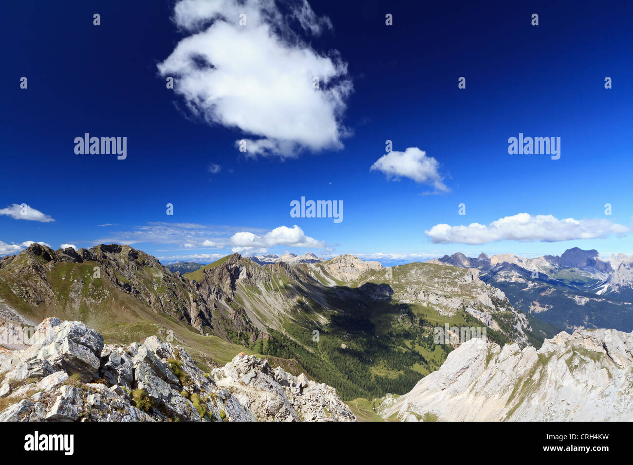 Aerial view of Monzoni Valley on summer, Trentino Italy Stock Photo - Alamy