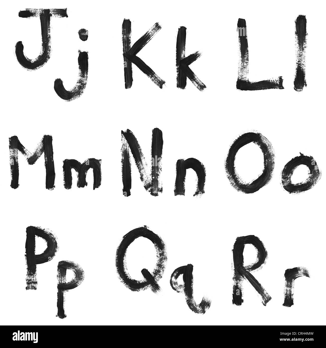 Set of painted letters, numbers & symbols Stock Photo - Alamy