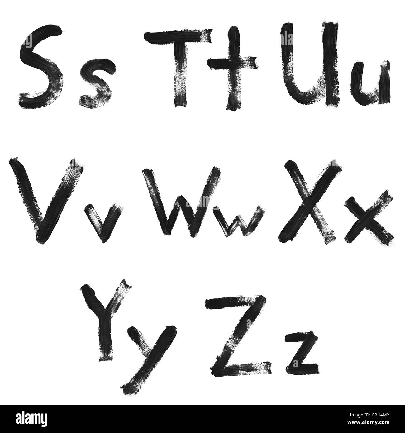 Vector symbols alphabet numbers Black and White Stock Photos & Images ...