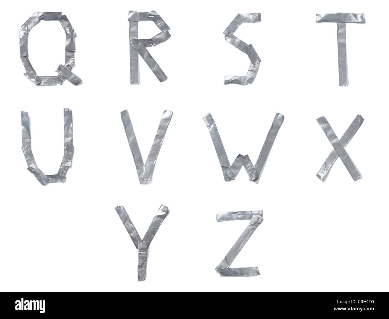 Letters made out of tape Stock Photo - Alamy