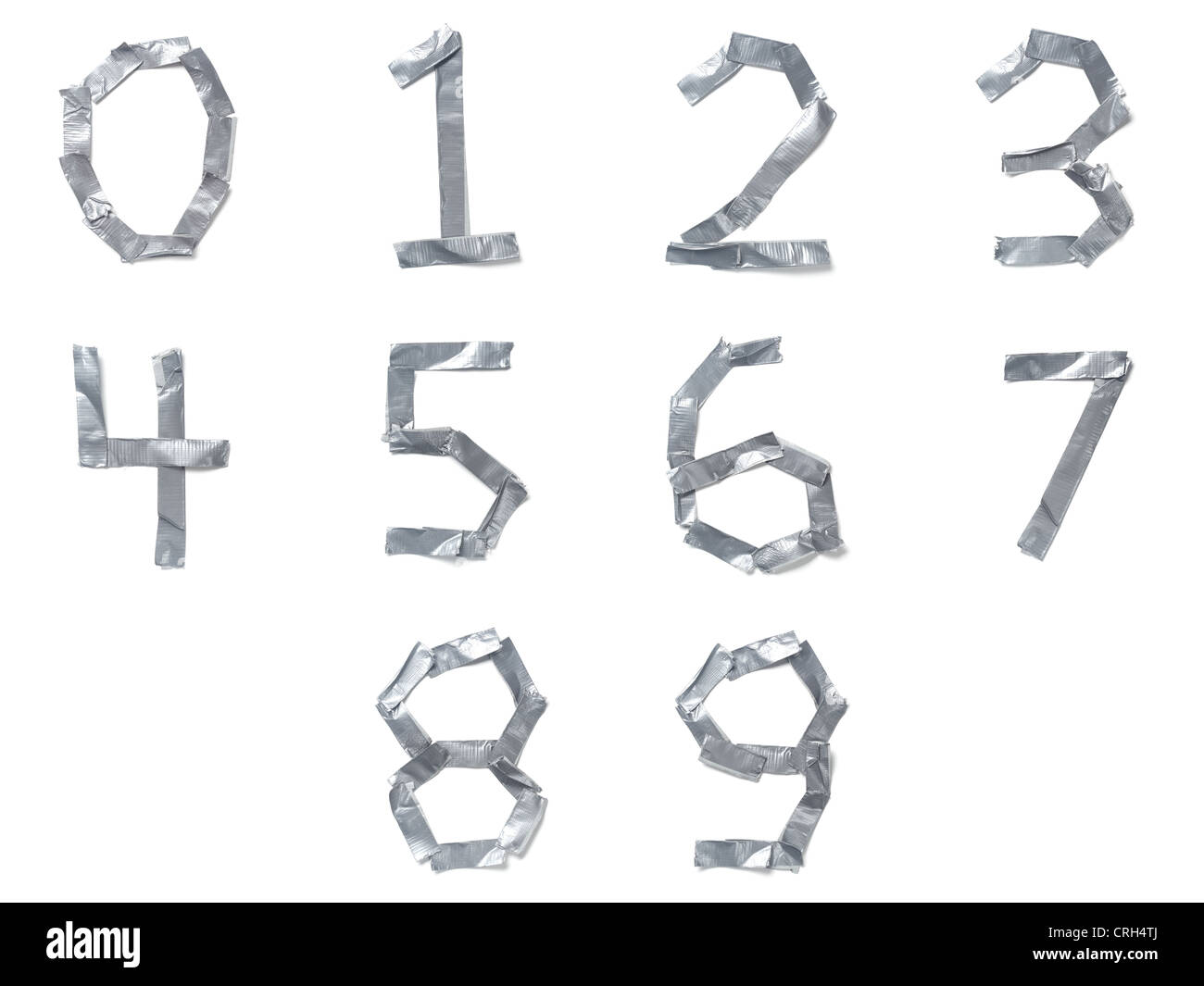 Numbers made out of tape Stock Photo - Alamy