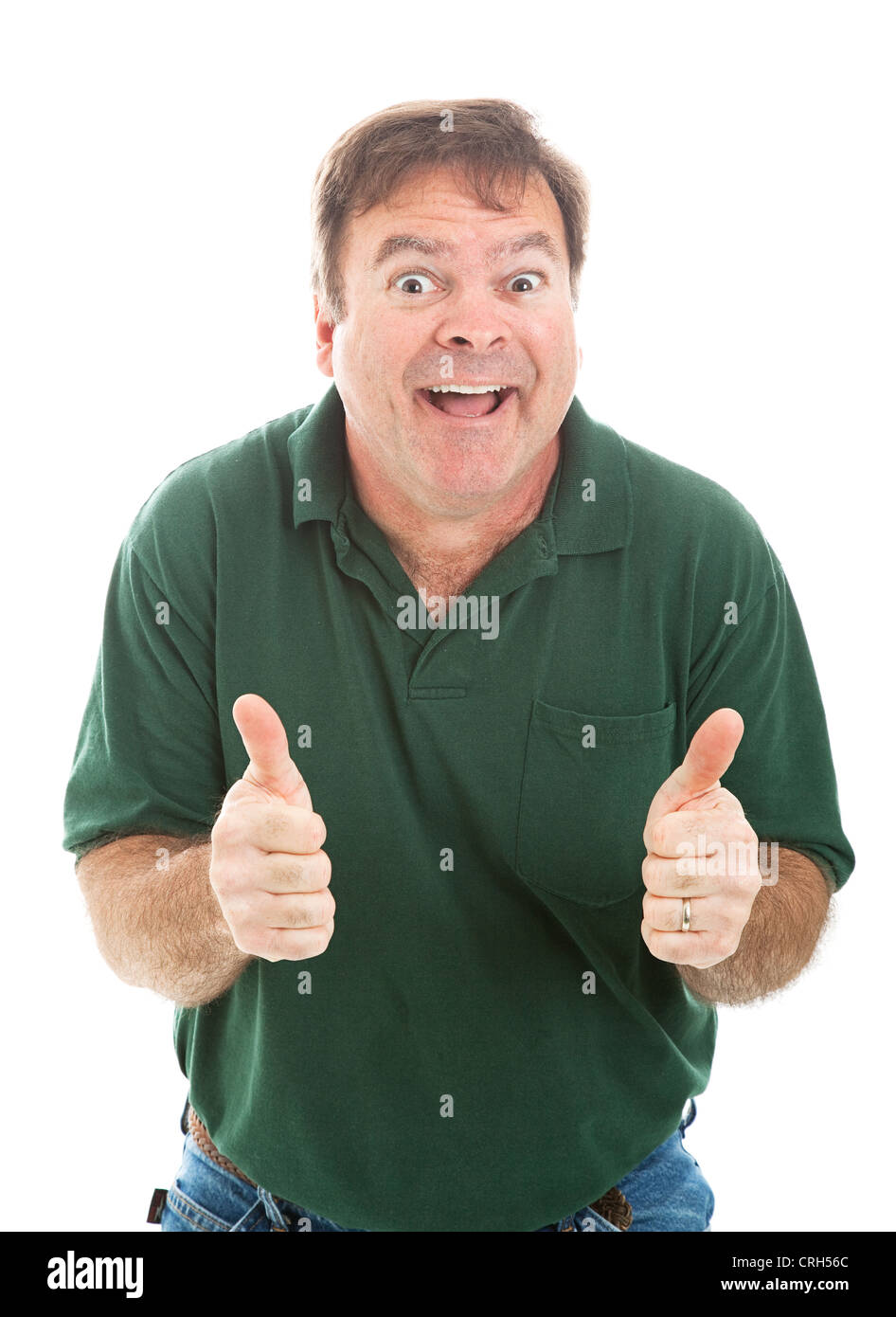 Funny man giving thumbs up hi-res stock photography and images - Alamy