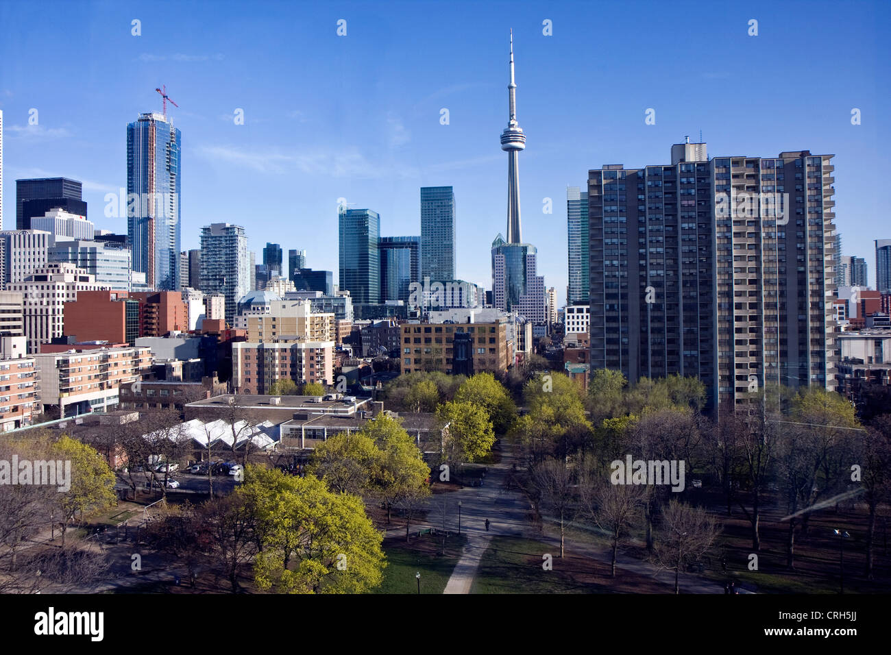 Toronto skyline and the view in city center Stock Photo - Alamy