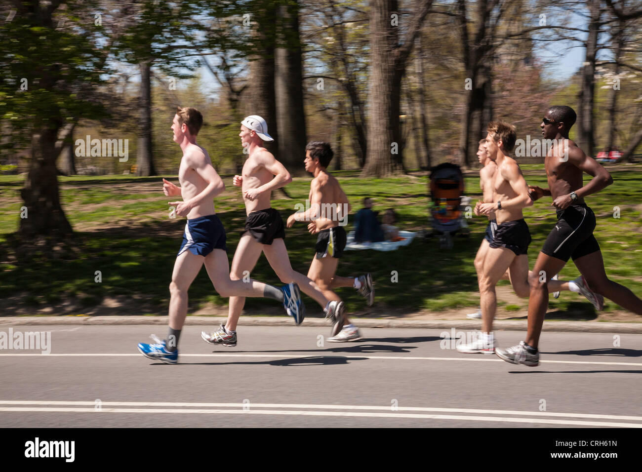 Runners in Central Park, Manhattan, New York City, NYC Stock Photo - Alamy