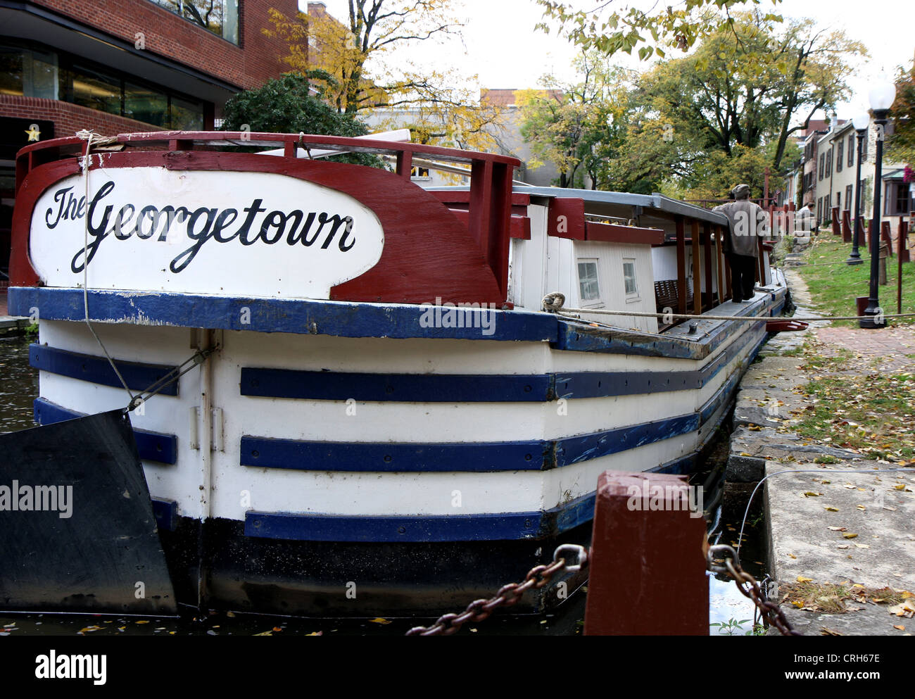 The GeorgeTown historical boat at the Chesapeake & Ohio Canal in ...