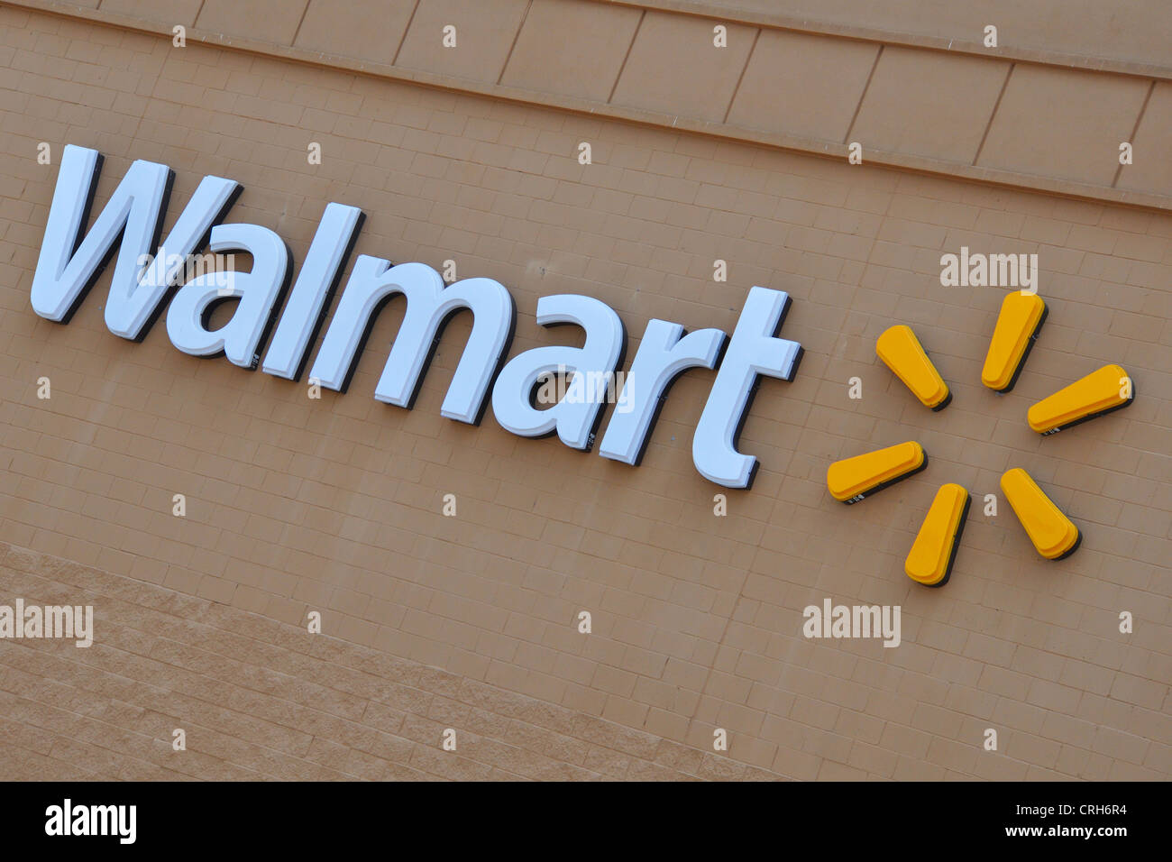 Walmart logo on store outside wall Stock Photo - Alamy