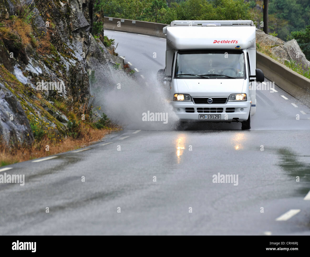 White van rain hi-res stock photography and images - Alamy