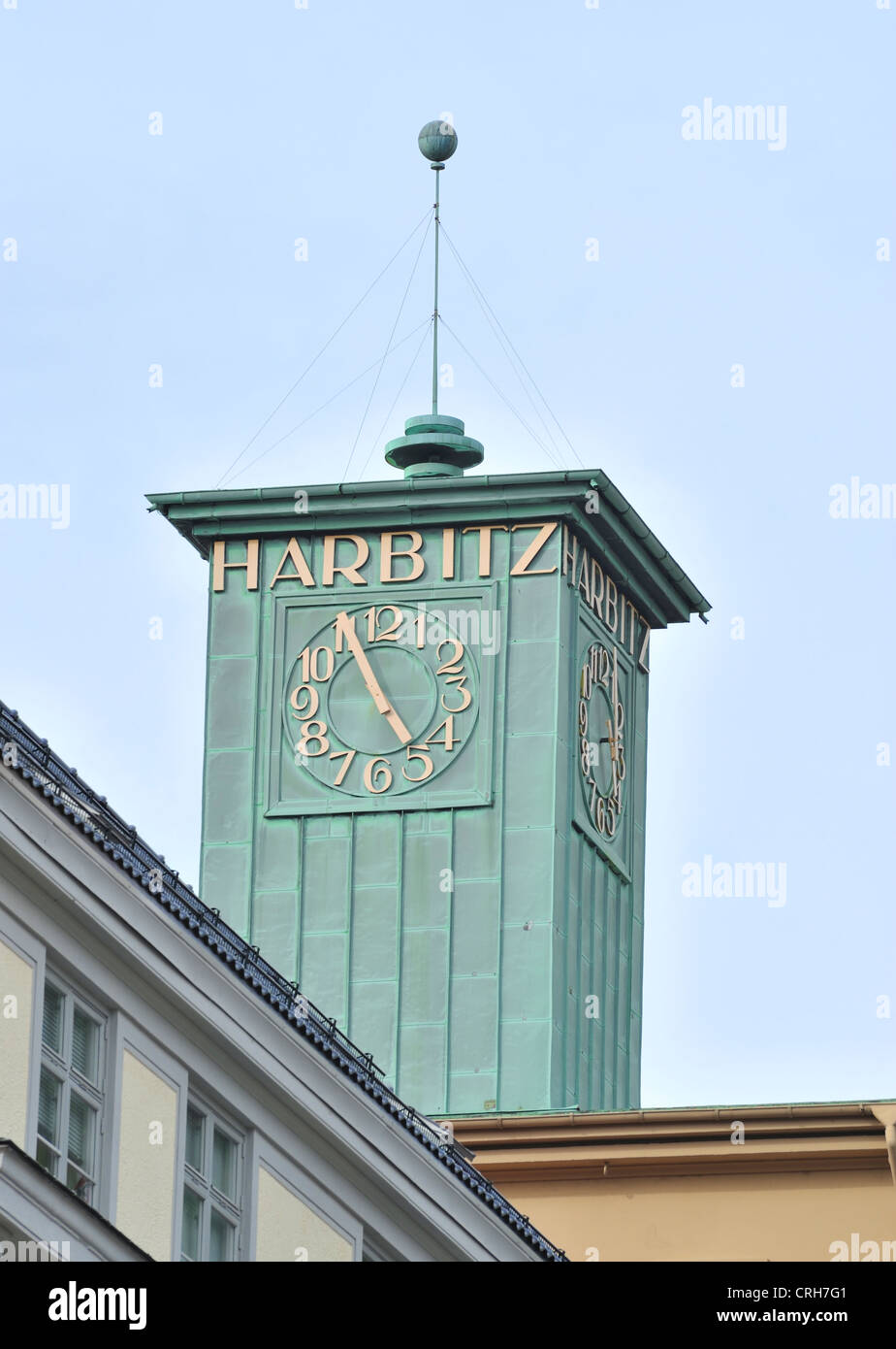 Clock tower, Bergen, Norway Stock Photo - Alamy