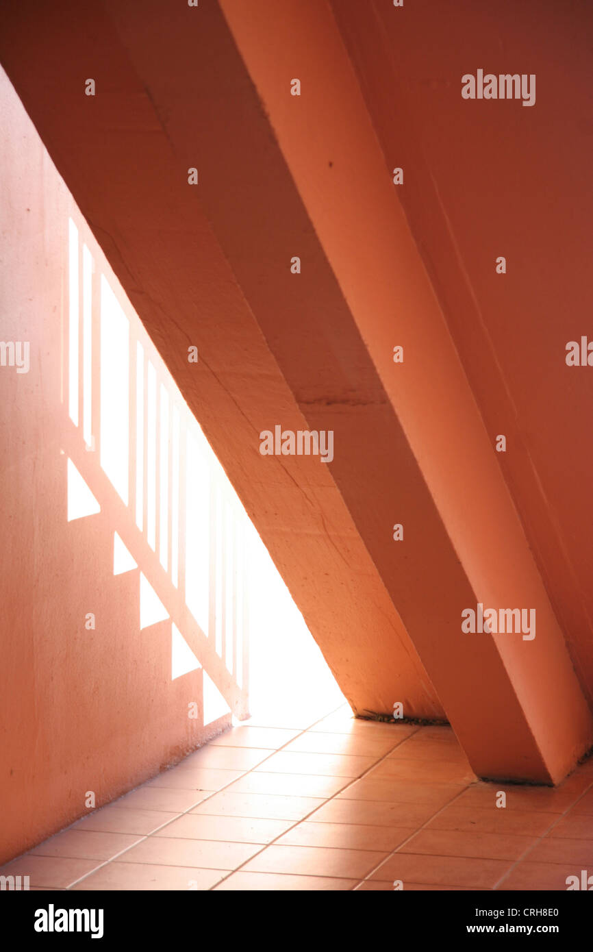 Underside of staircase in a public building Stock Photo - Alamy