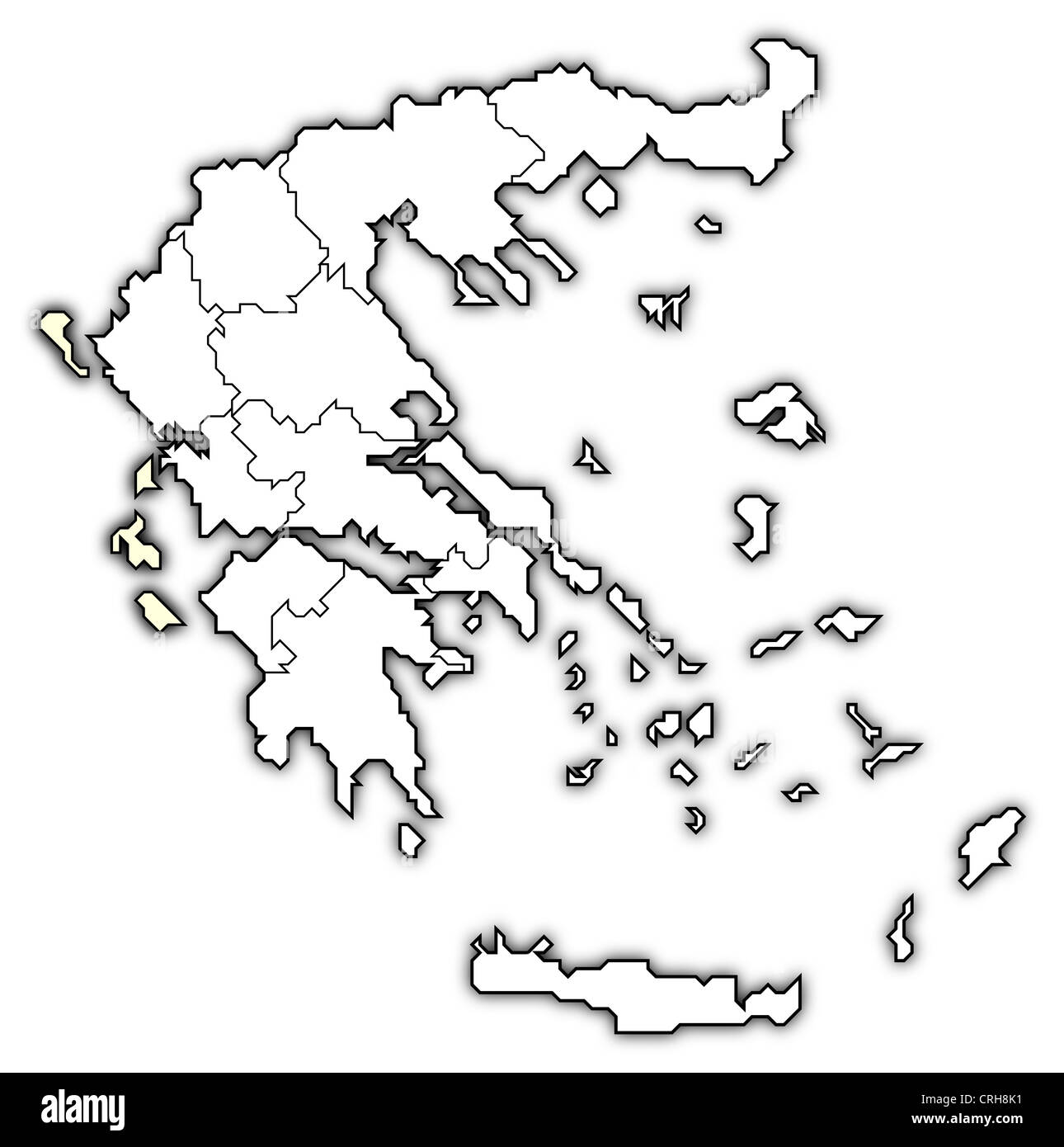 Greece islands maps hi-res stock photography and images - Alamy