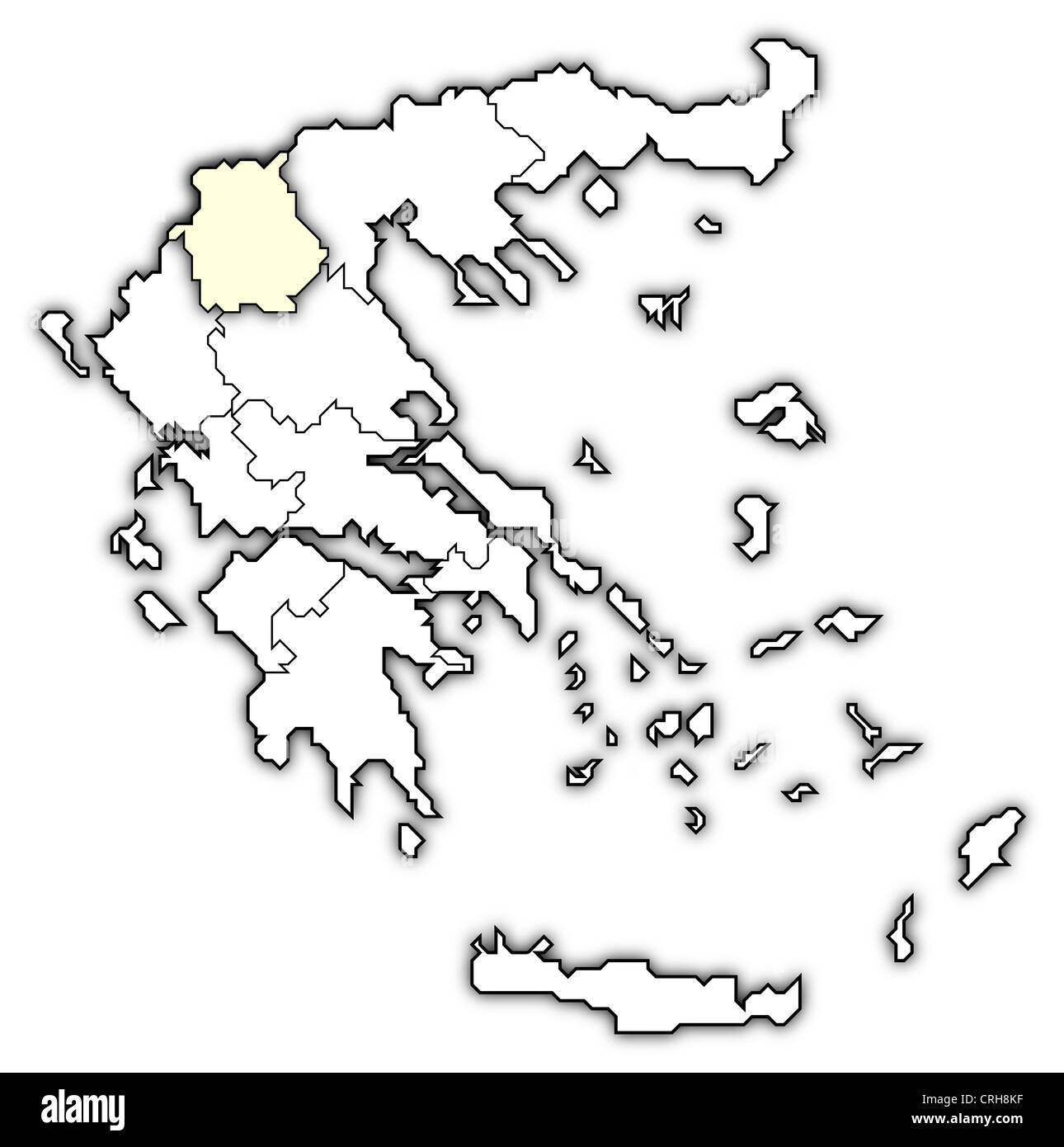 Greece macedonia map hi-res stock photography and images - Alamy