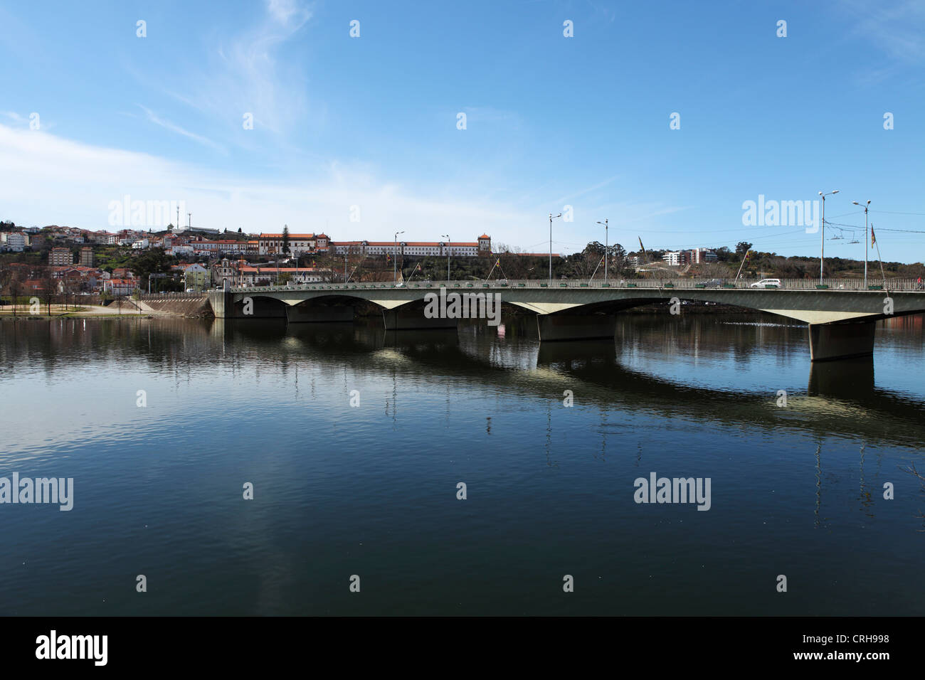 The Santa Clara Bridge over the River Mondego in Coimbra, Portugal ...