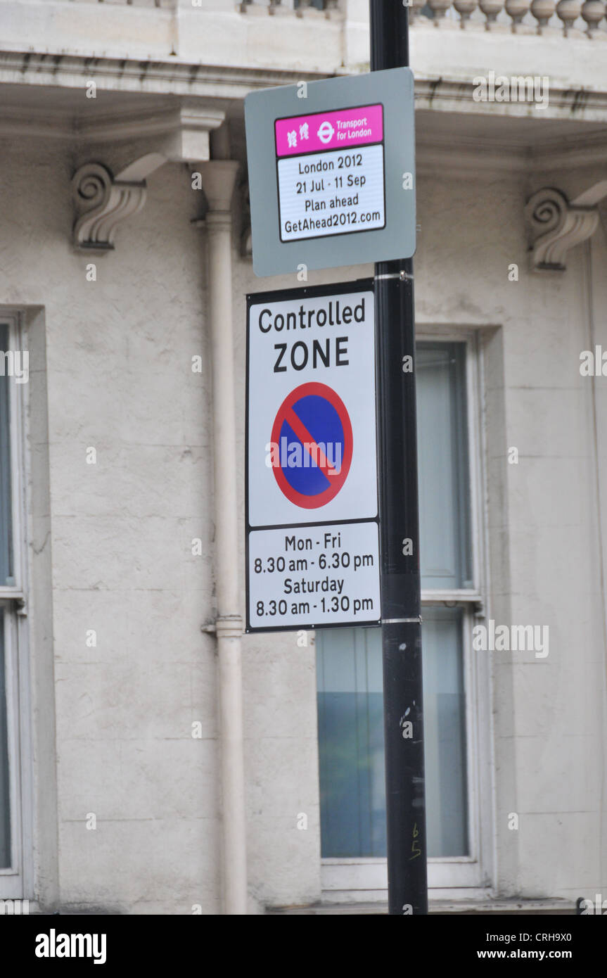 Olympic travel route signs London 2012 Olympics Getahead2012.com Stock ...