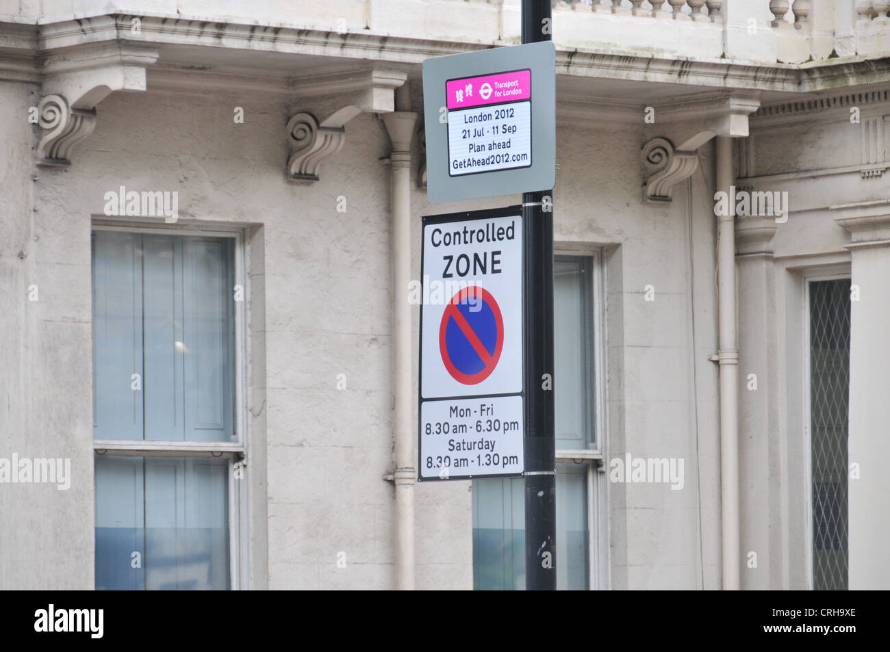 Olympic travel route signs London 2012 Olympics Getahead2012.com Stock ...