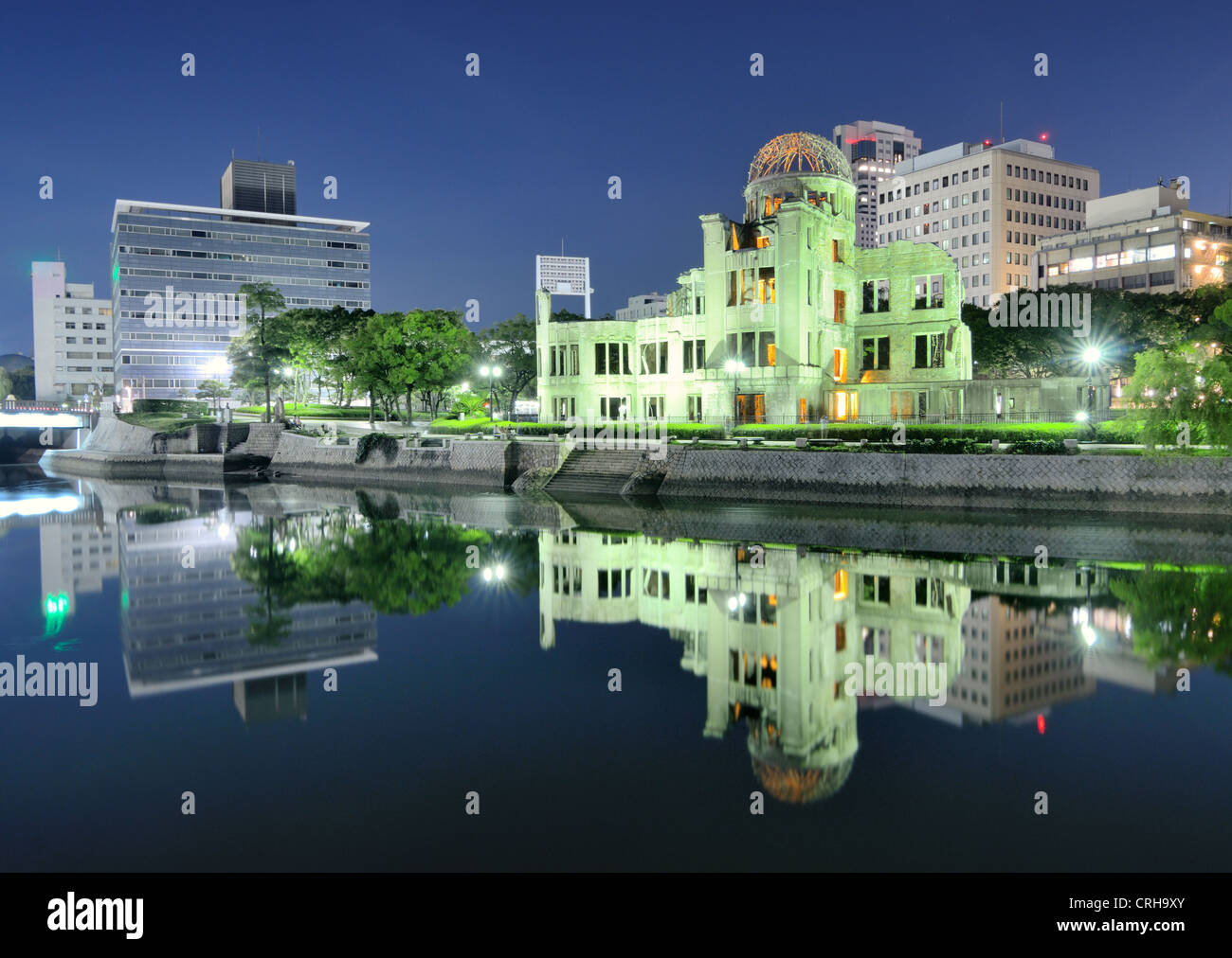 Hiroshima, Japan Peace Memorial Park and Atomic Bomb Dome Stock Photo ...