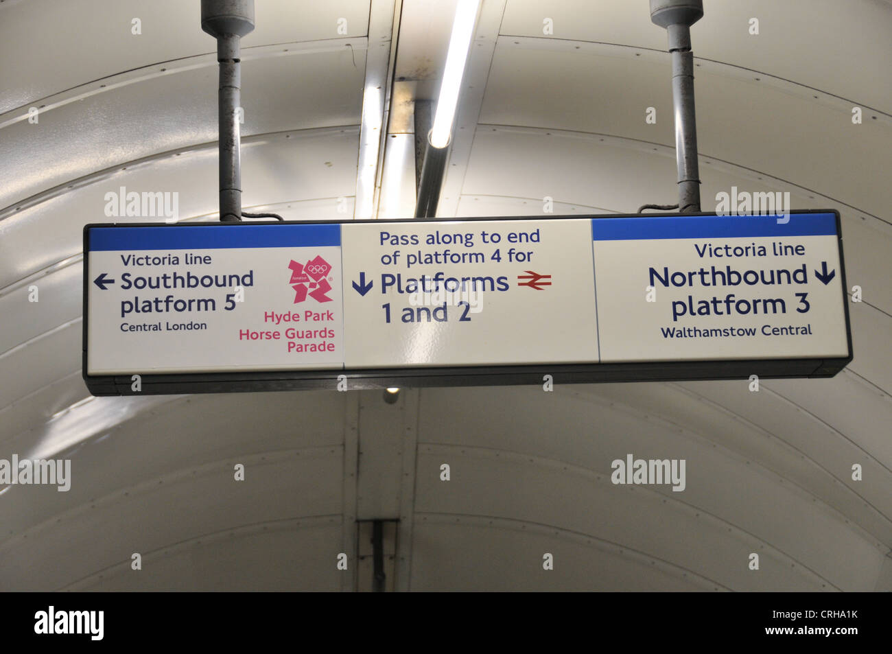 London 2012 Olympics signage Seven Sisters station Hyde Park Horse ...