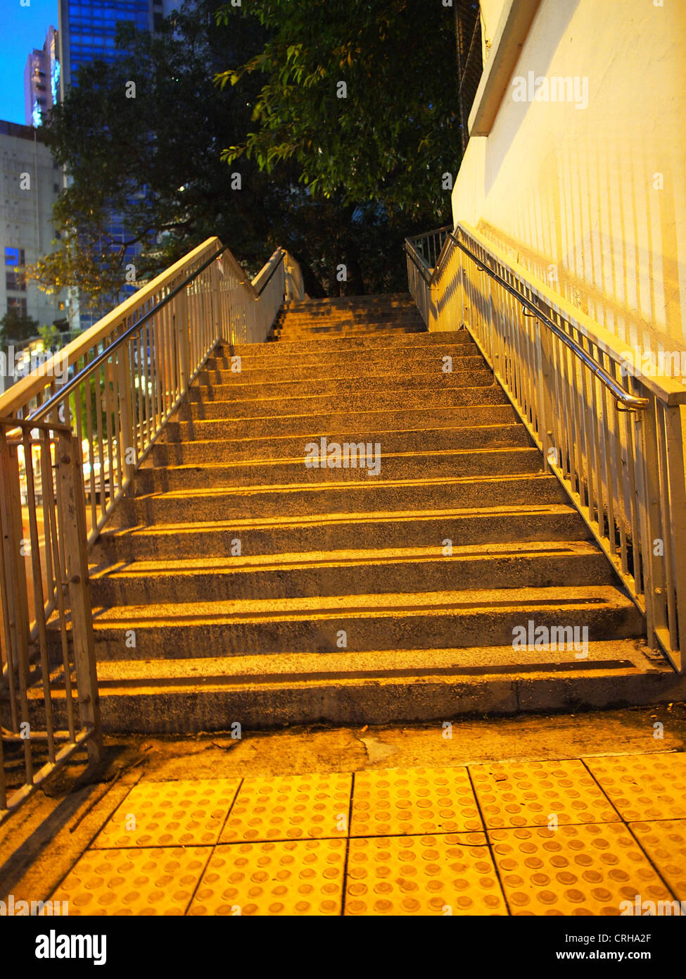 Staircase at night Stock Photo - Alamy