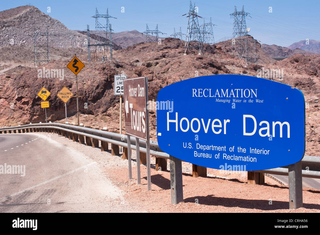 Hoover Dam Sign Hoover Dam High Resolution Stock Photography and Images ...