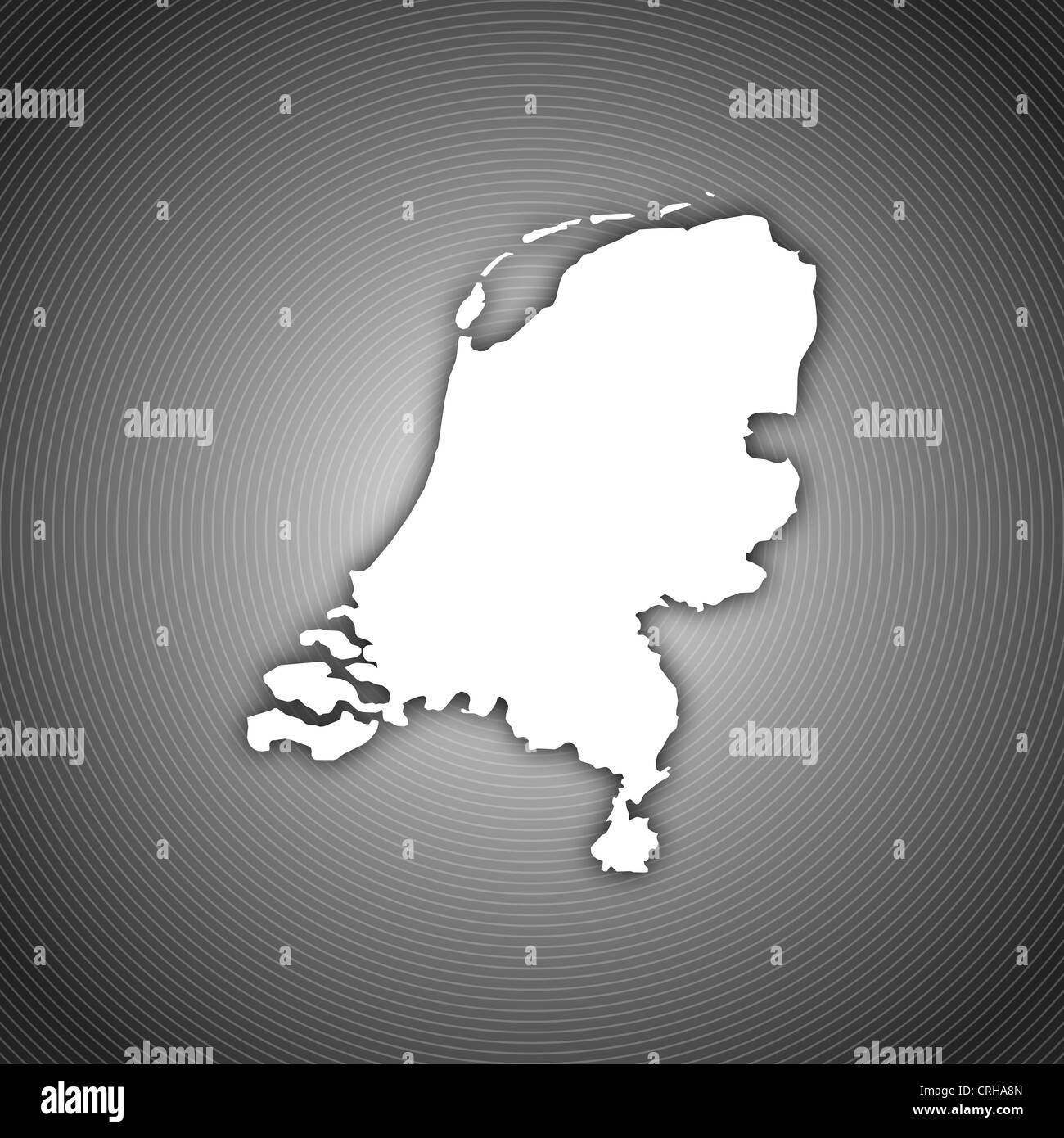 Political map of Netherlands with the several states Stock Photo - Alamy