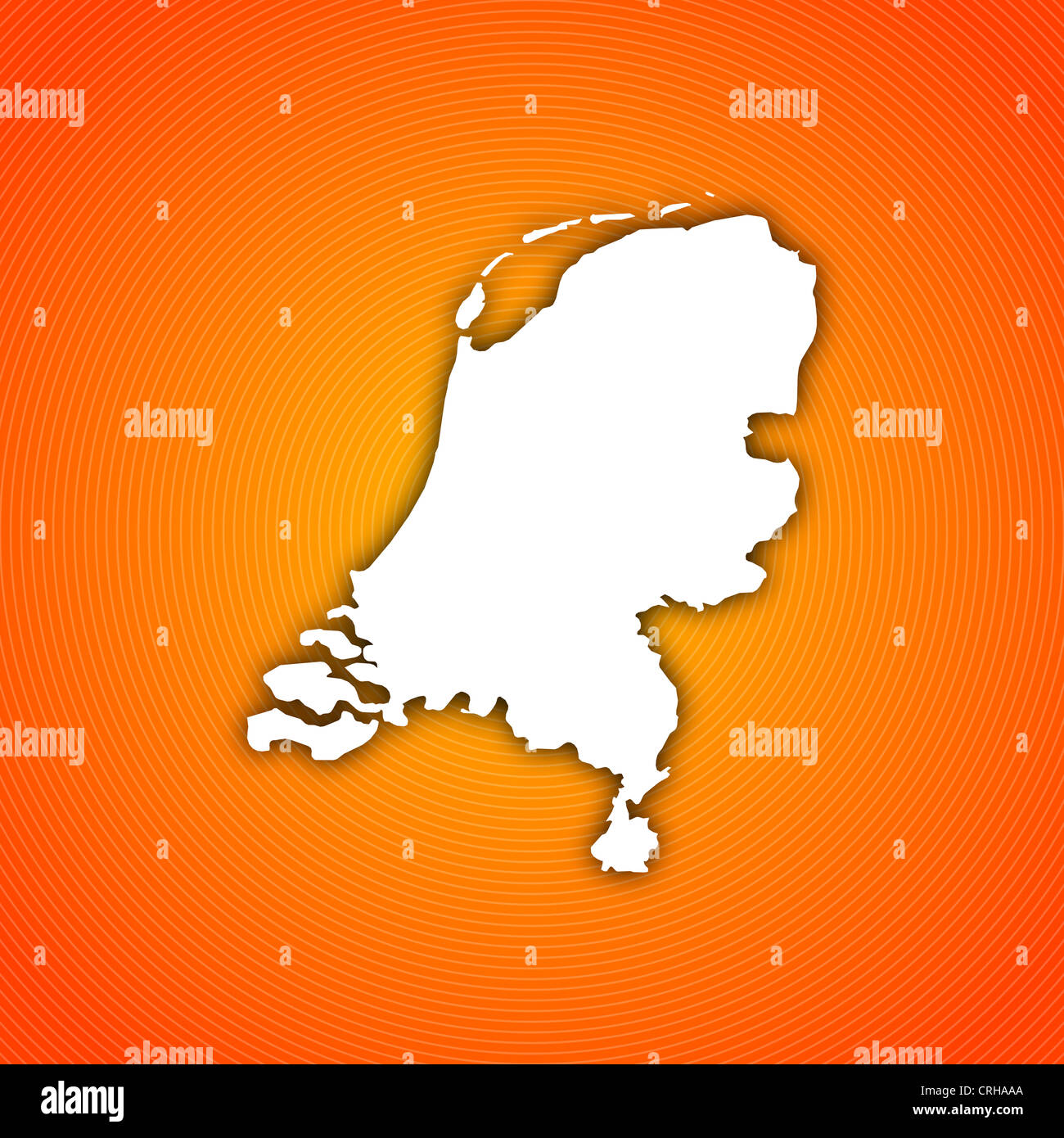 Political map of Netherlands with the several states Stock Photo - Alamy