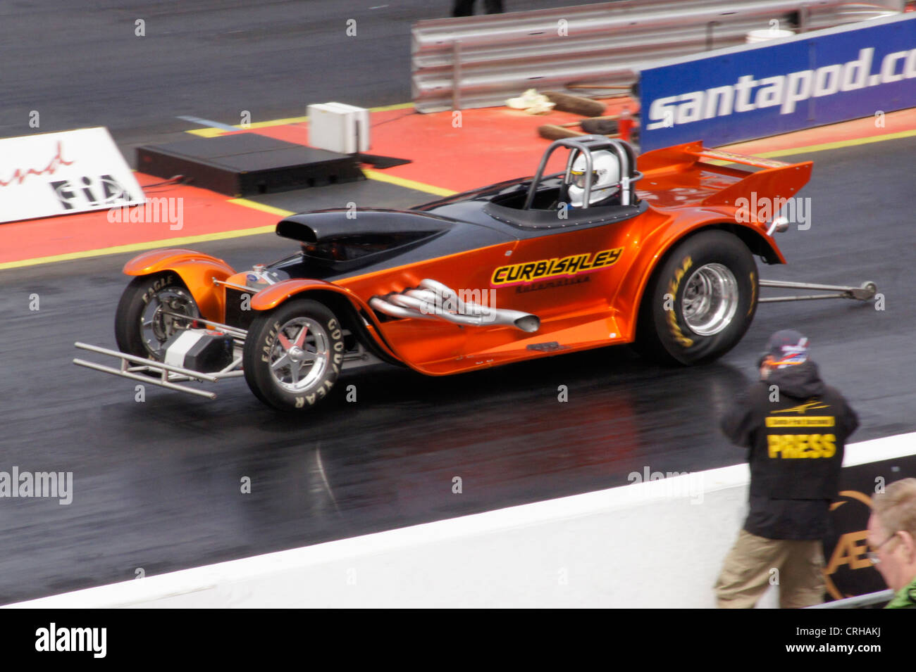 Santa Pod Drag Race Stock Photo - Alamy