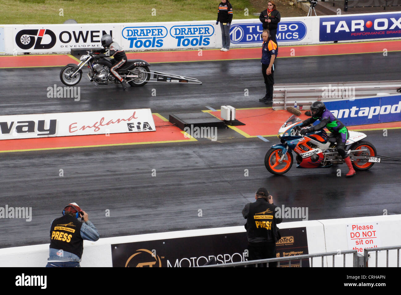 Santa Pod Drag Race Stock Photo - Alamy