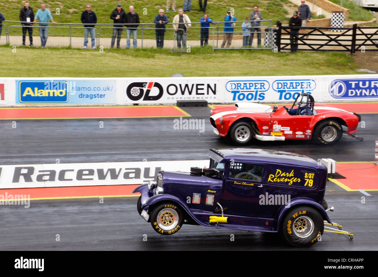 Santa Pod Drag Race Stock Photo - Alamy