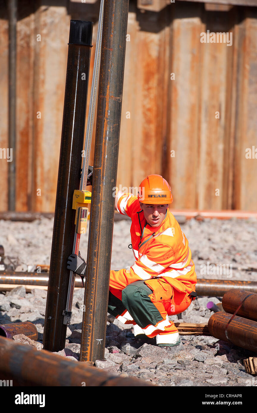 Young construction worker hi-res stock photography and images - Alamy