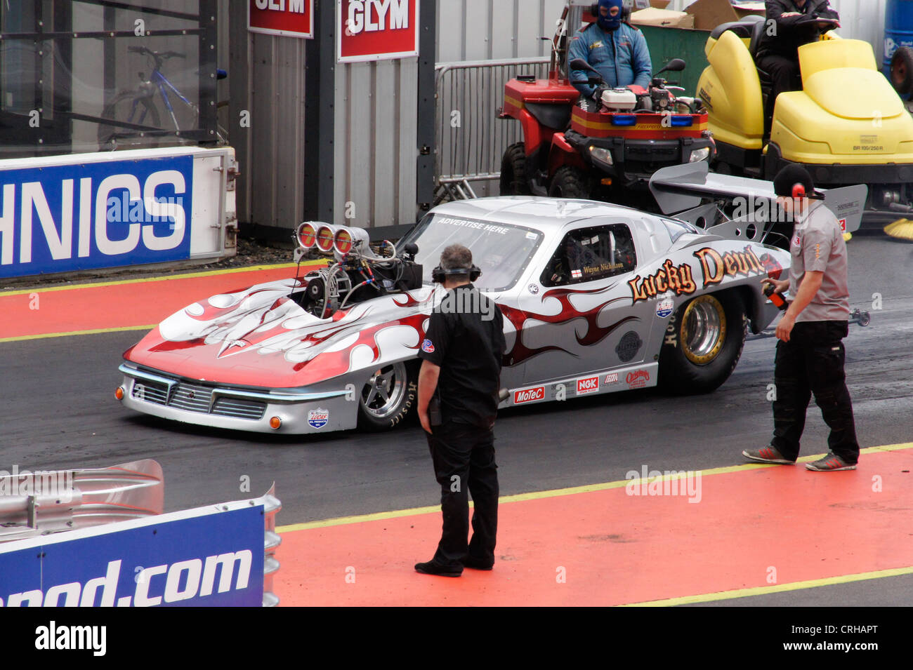 Santa Pod Drag Race Stock Photo - Alamy