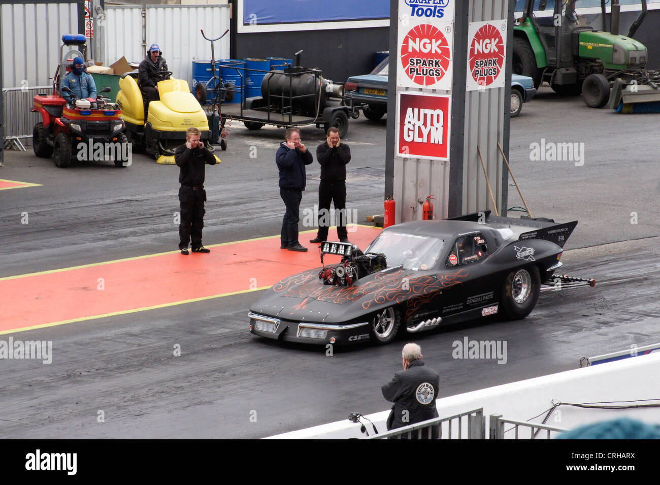 Santa Pod Drag Race Stock Photo - Alamy