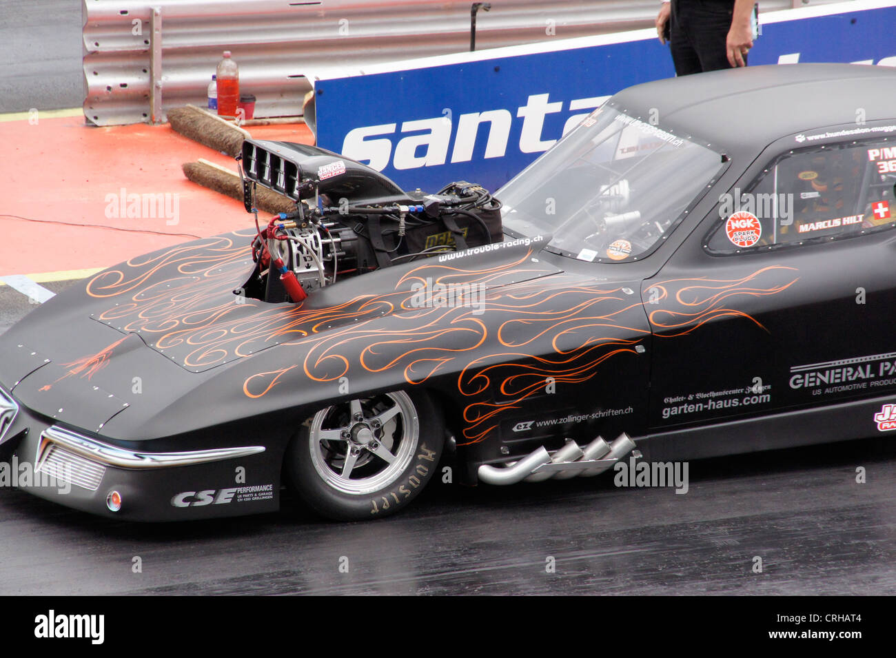 Santa Pod Drag Race Stock Photo - Alamy