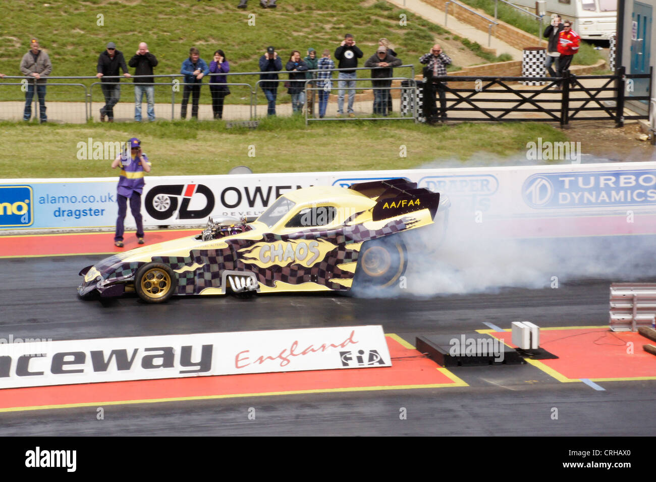 Santa Pod Drag Race Stock Photo - Alamy