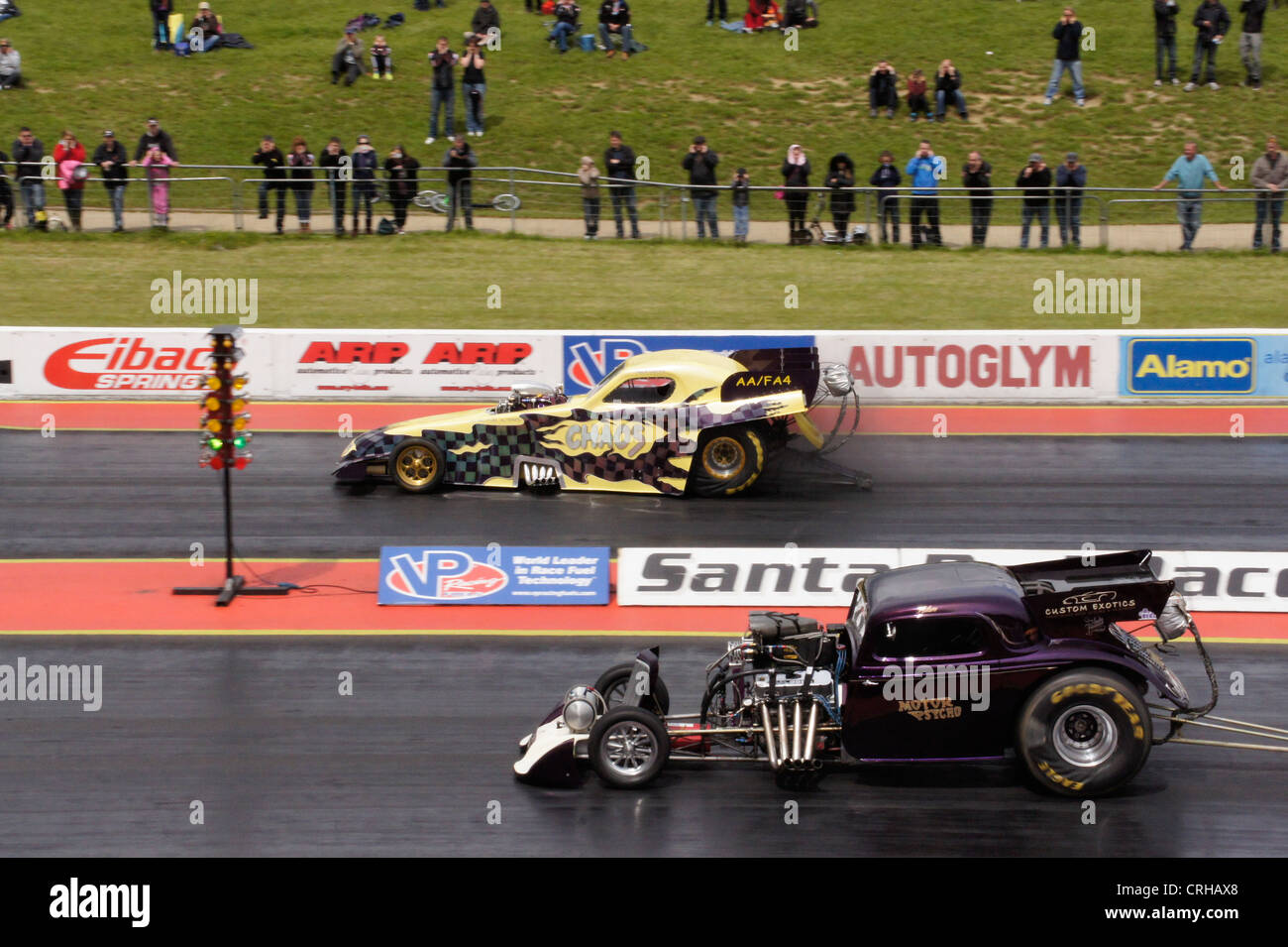 Santa Pod Drag Race Stock Photo - Alamy