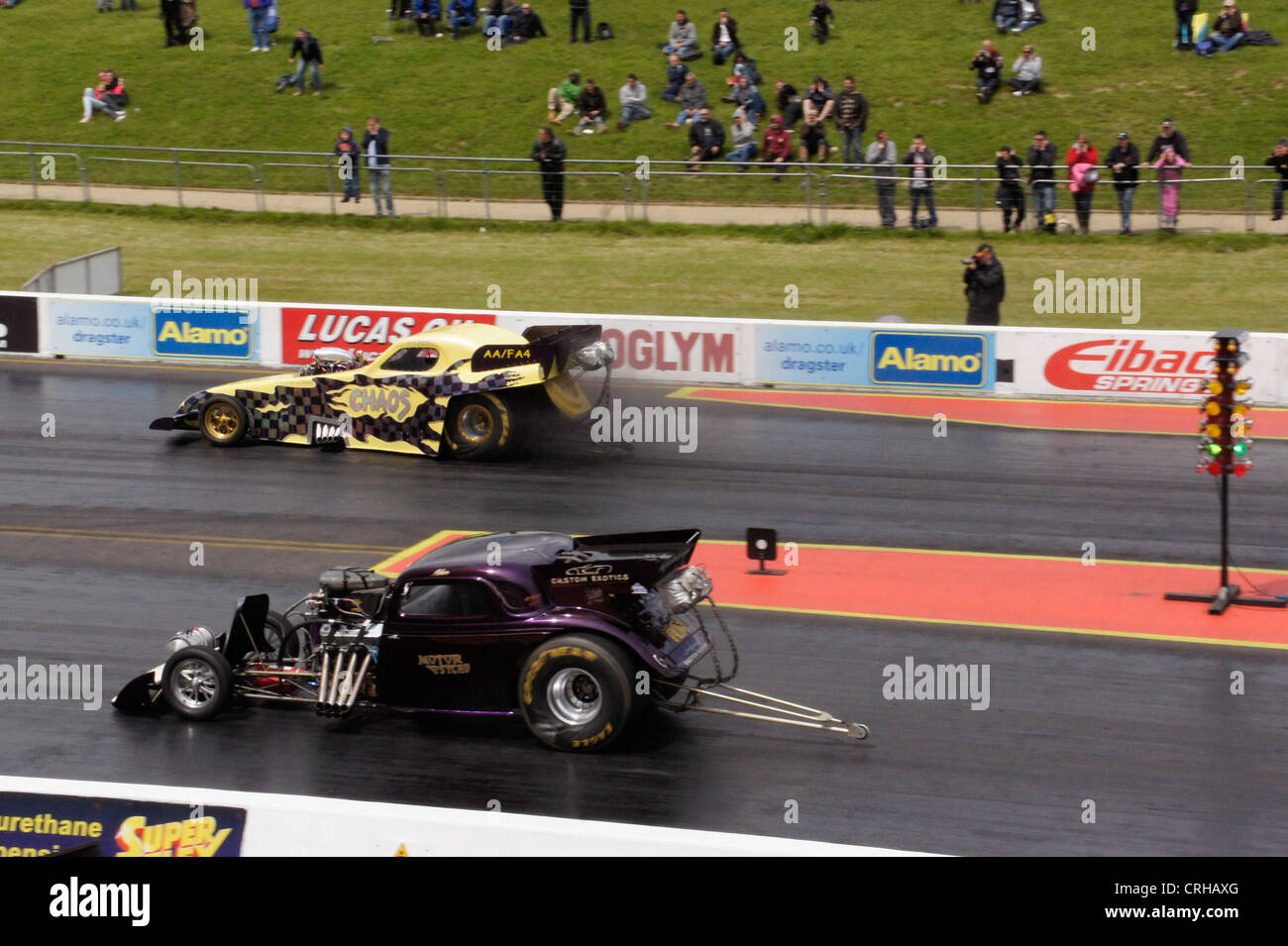 Santa Pod Drag Race Stock Photo - Alamy