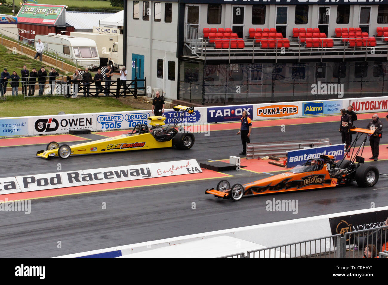 Santa Pod Drag Race Stock Photo - Alamy