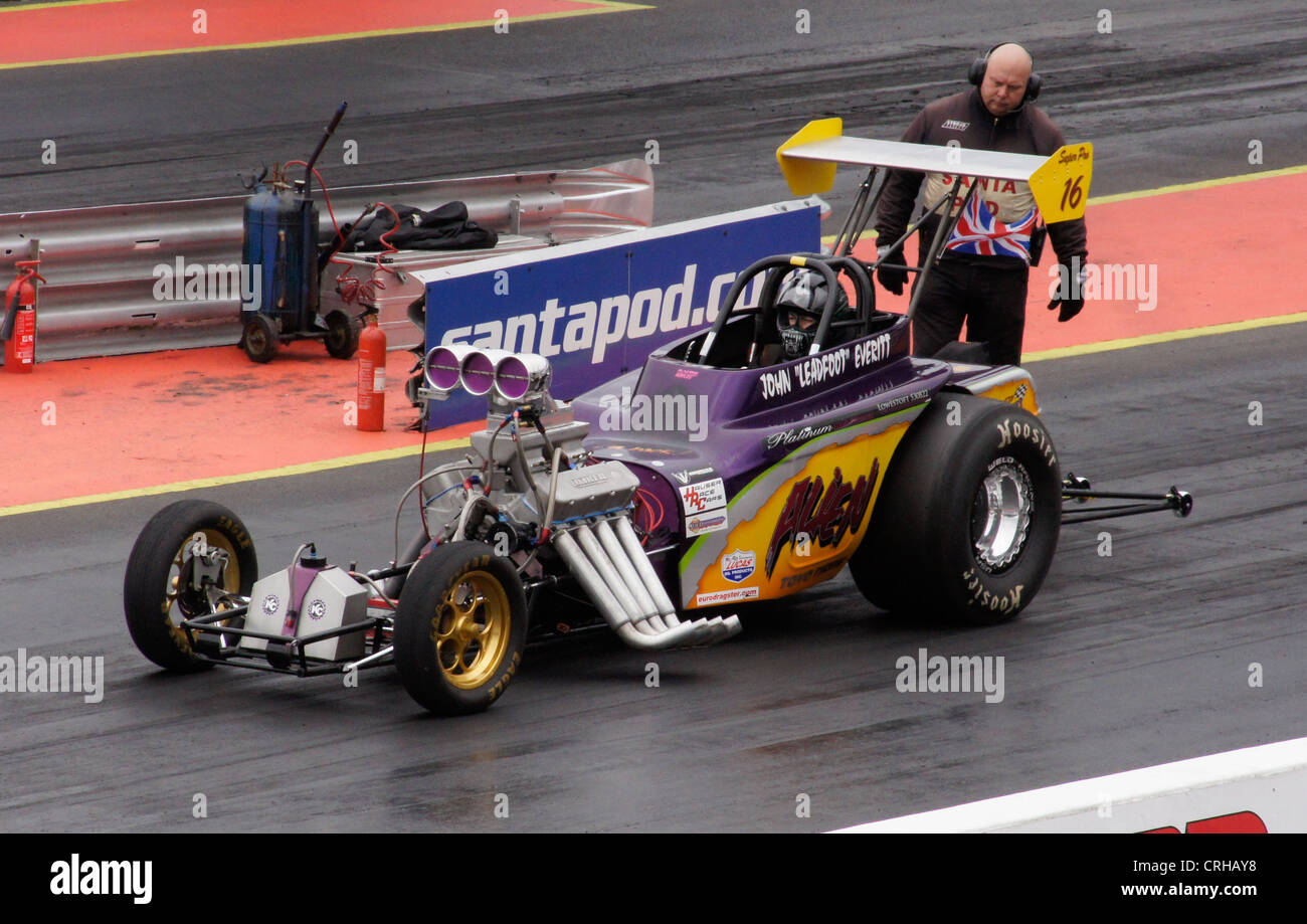 Santa Pod Drag Race Stock Photo - Alamy