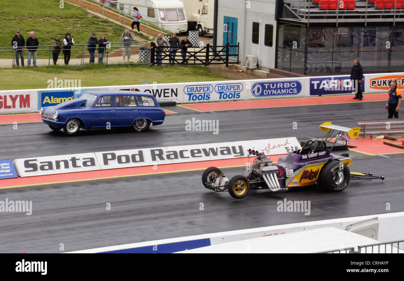 Santa Pod Drag Race Stock Photo - Alamy